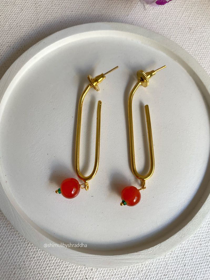 BRASS LONG DANGLERS – SHIMULI