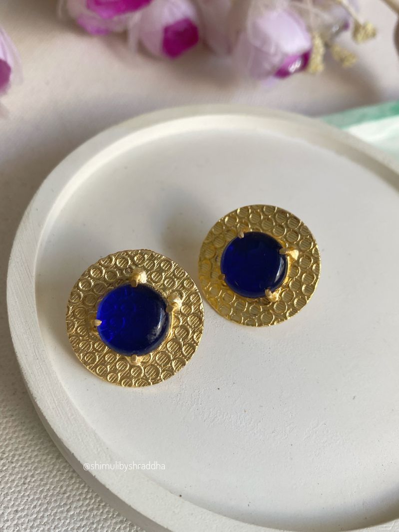 ROUND STONE STUDS – SHIMULI